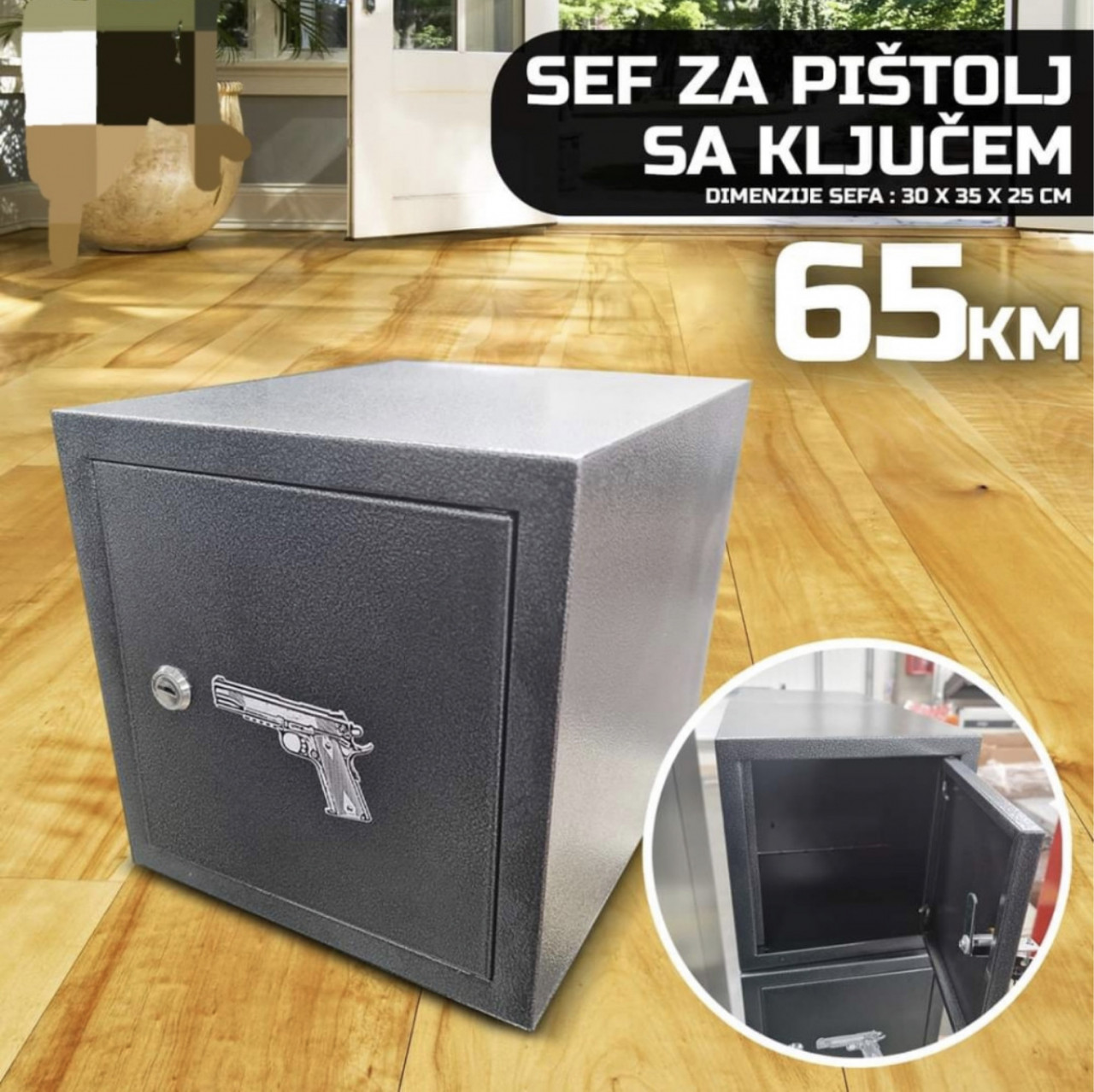 Sef za oružje / pištolj s ključem - Sefovi - OLX.ba
