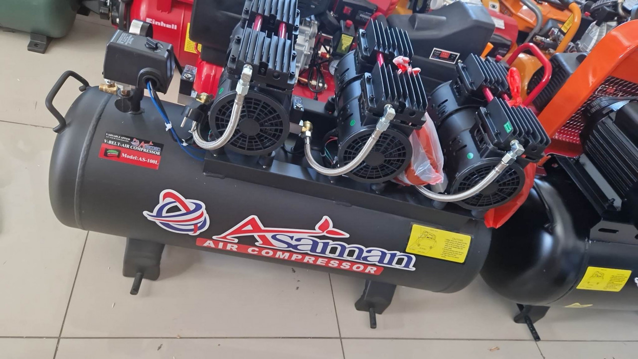 KOMPRESOR ZA ZRAK ASAMAN 100L 3 GLAVE BEŠUMNI - Pumpe i kompresori - OLX.ba