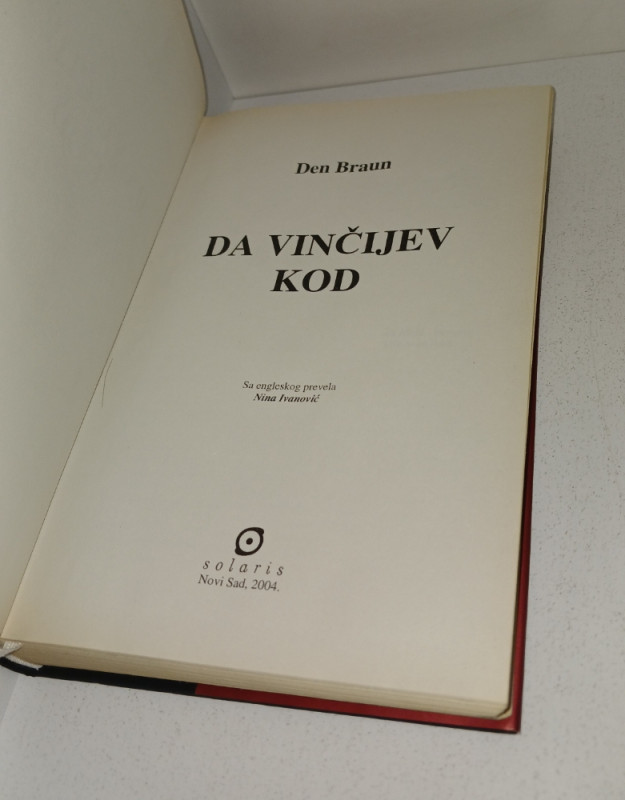 DEN BRAUN (DAN BROWN) - DA VINCIJEV KOD - Beletristika - OLX.ba