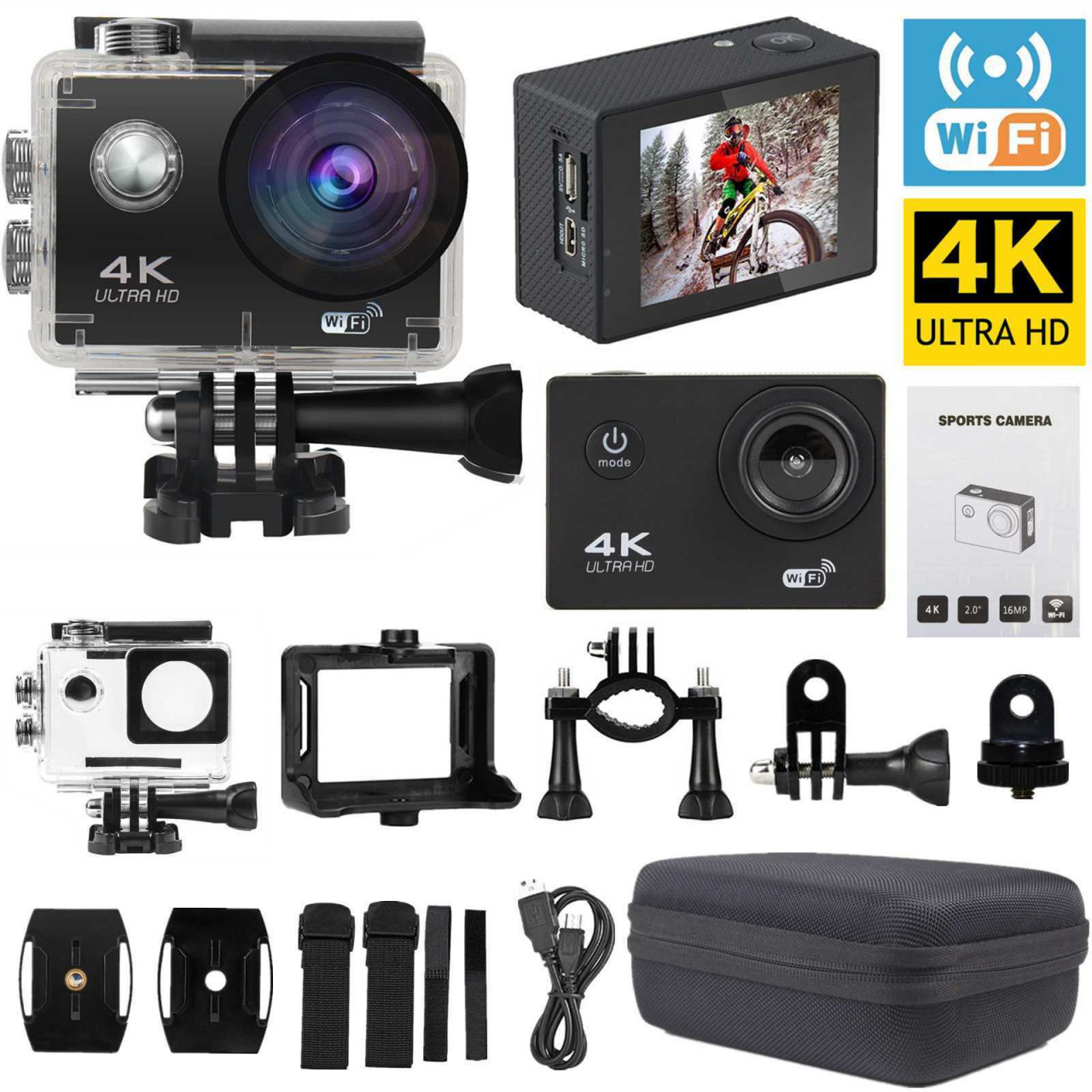 4K UHD Ultra HD sportska kamera wi-fi GoPro - Akcione kamere - OLX.ba