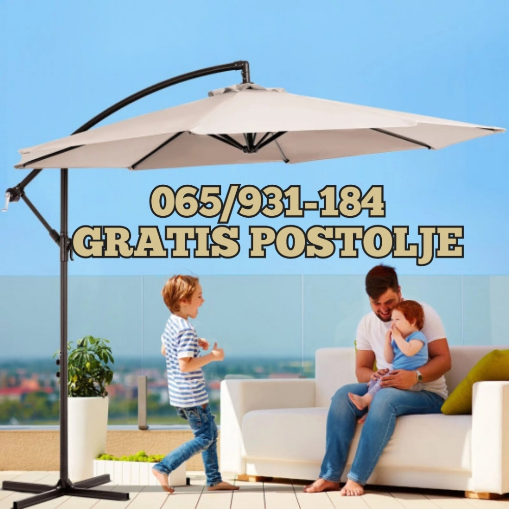 SUNCOBRAN SA POSTOLJEM ZGLOBNI 3m - 065/931-184- AKCIJA - Suncobrani i ...