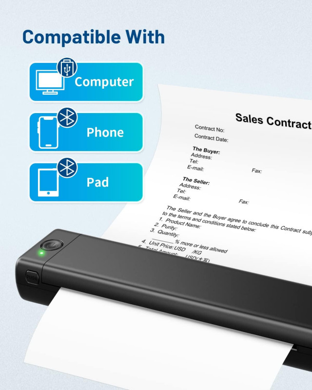 Mini štampač-printer- prijenosni-bežični - Premi 23 - Printeri - OLX.ba