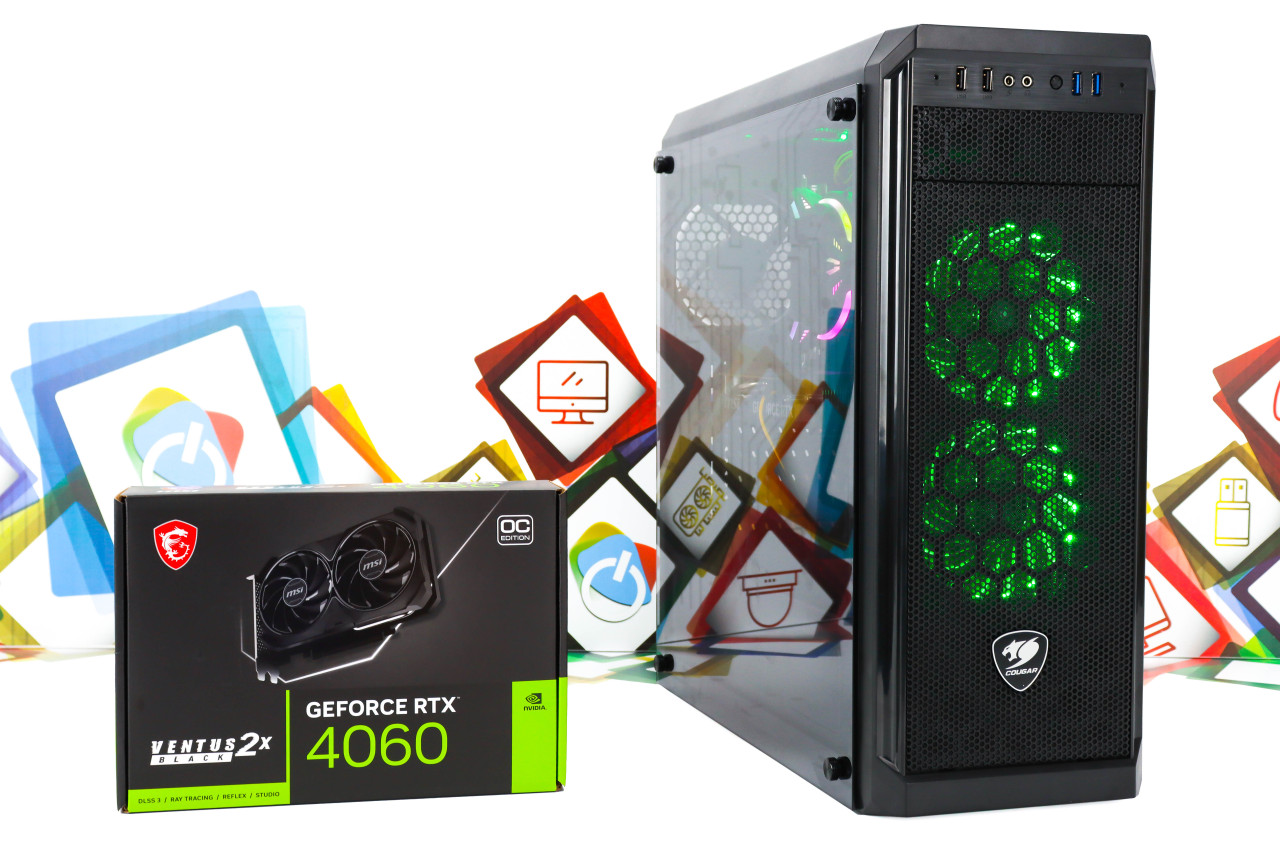 Gaming PC Cougar MX330-G-04; R5 3600; RTX 4060 DOPER - Desktop Računari ...