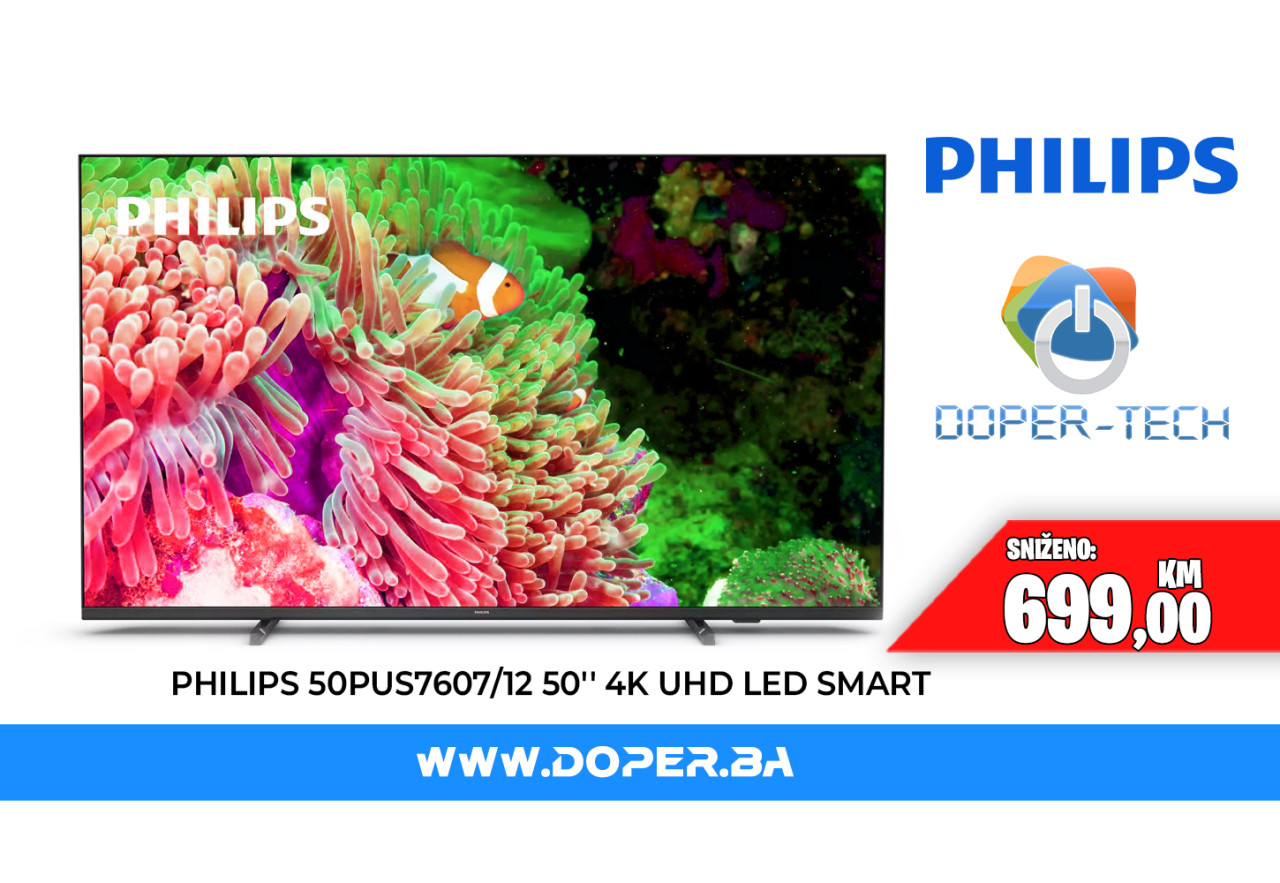 TV PHILIPS SMART 4K LED 50'' 50PUS7607/12 DOPER - LED LCD - OLX.ba