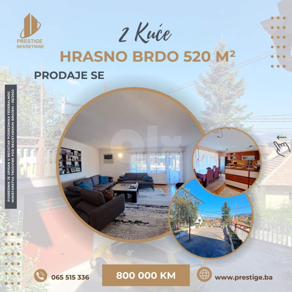 Dvije Kuće Hrasno Brdo - Novo Sarajevo 520m2 - Kuće - OLX.ba