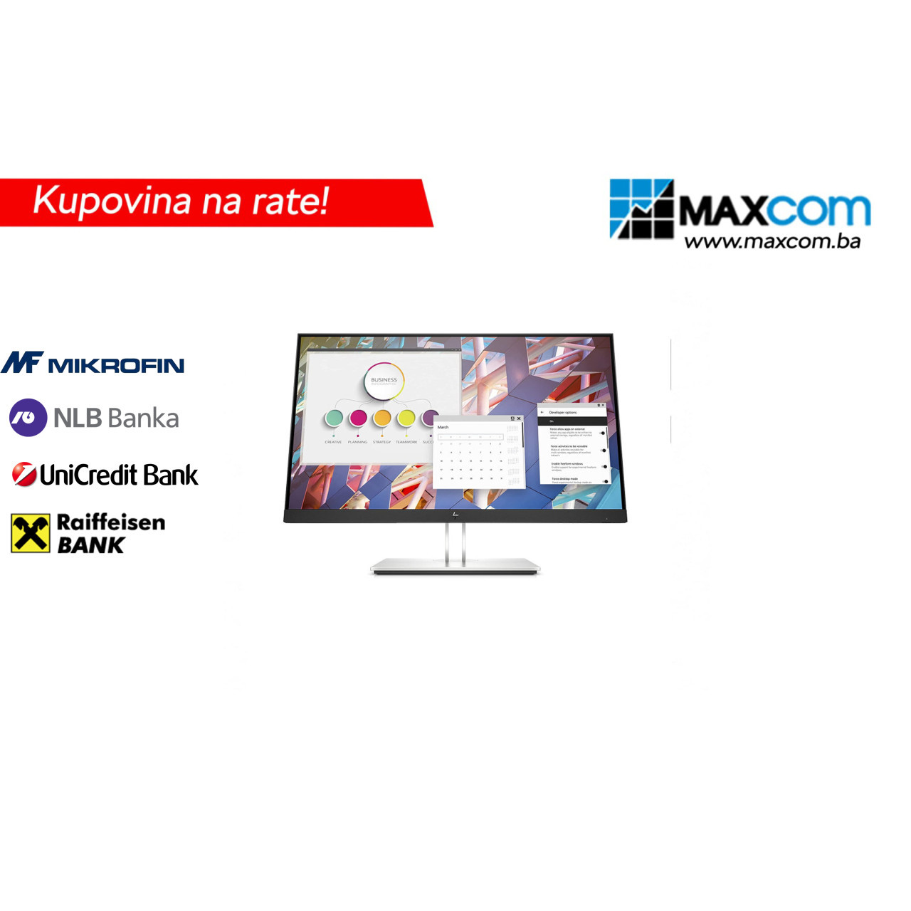 Monitor HP E24 G4 FHD 23,8 9VF99AA - Monitori - OLX.ba